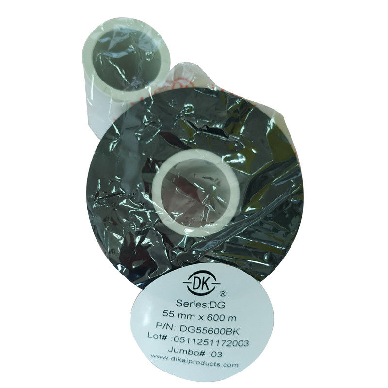 55mm*600mtr White Thermal Transfer Ribbon / Resin Ribbon For Barcode ...